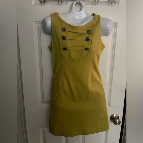 Corey Lynn Calter | Dresses | Corey Lynn Calter Mustard Mini Dress With ...